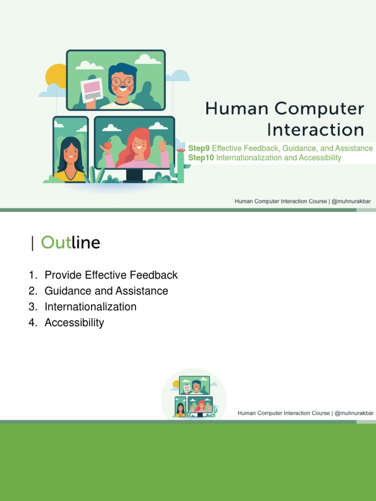 HCI 6 Feedback, Internationalization, and User Flow | PDF ...
