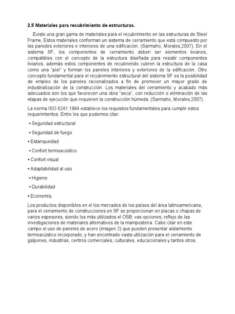 Materiales para Recubrimiento de Estructuras | PDF | Aislamiento ...