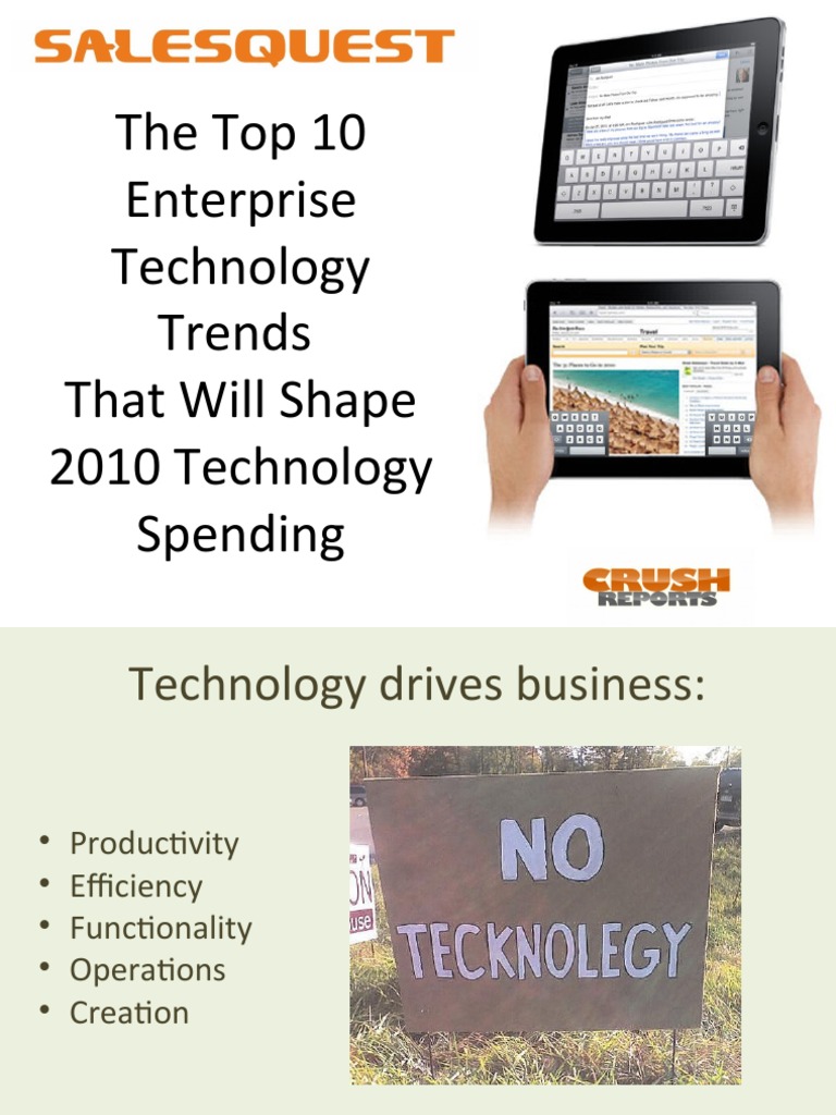 The Top 10 Enterprise Technology Trends That Will Shape 2010 Technology ...