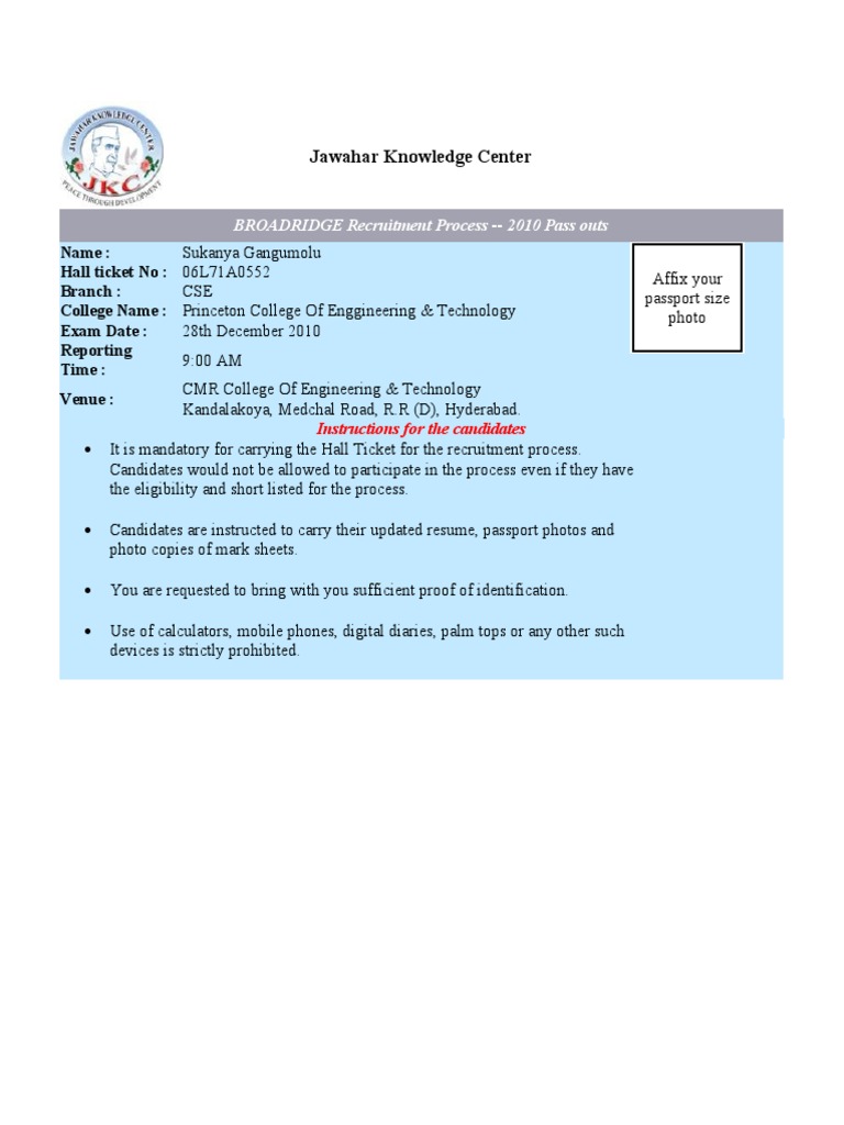 Broadridge Recruitment 2010 Guide | PDF