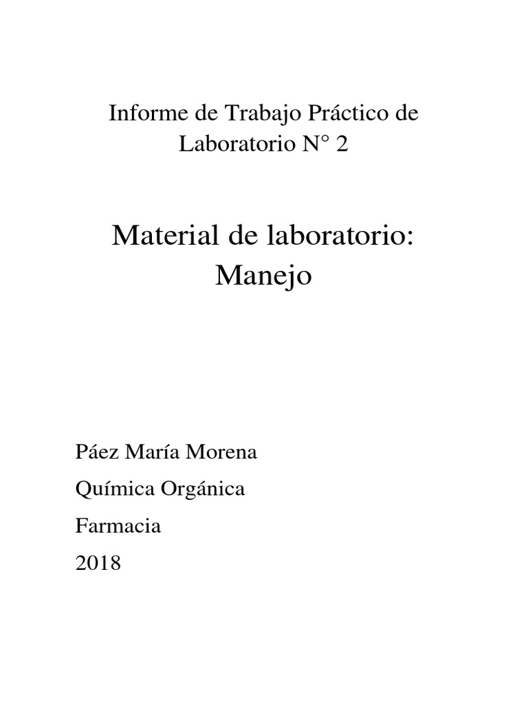 Informe TP 2 | PDF | Balanza | Solvente
