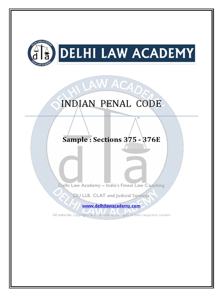IPC Sample 2 PDF | PDF | Assault | Rape