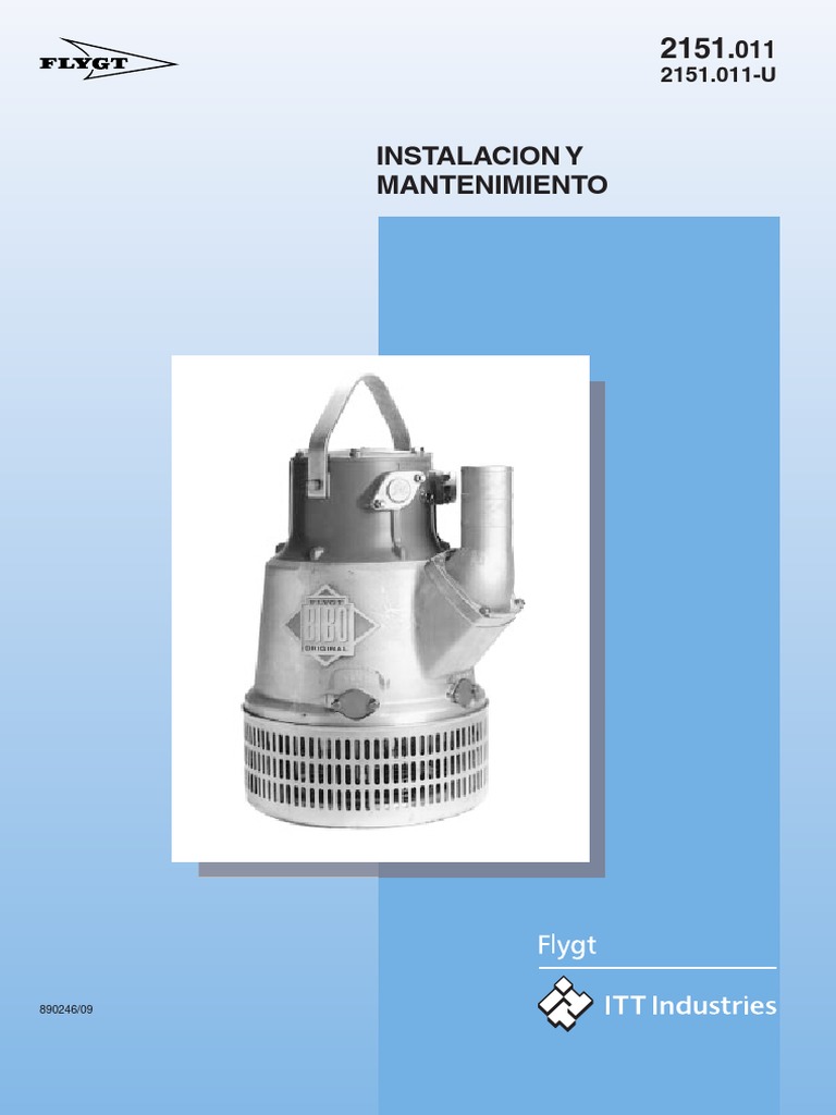Instalacion y Mantenimiento Bomba Flygt | PDF | Tornillo | Bomba