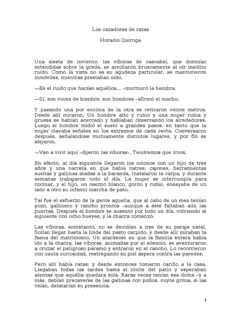 Los Cazadores de Ratas | PDF