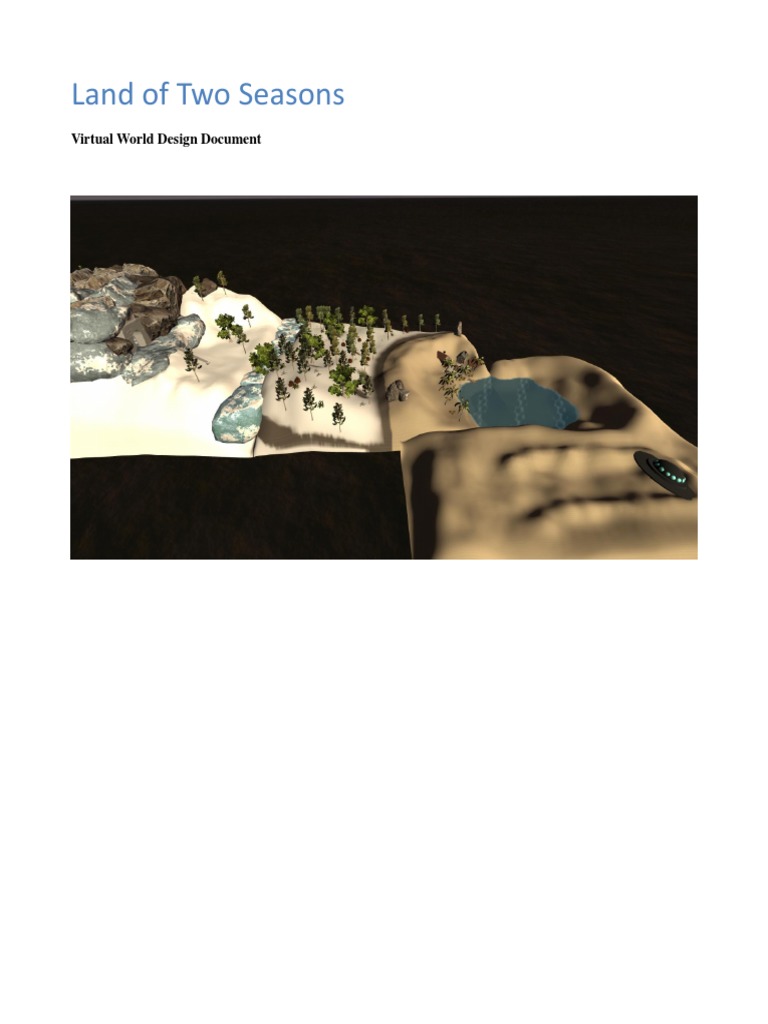 Land of Two Seasons: Virtual World Game Design | PDF | Virtual World ...