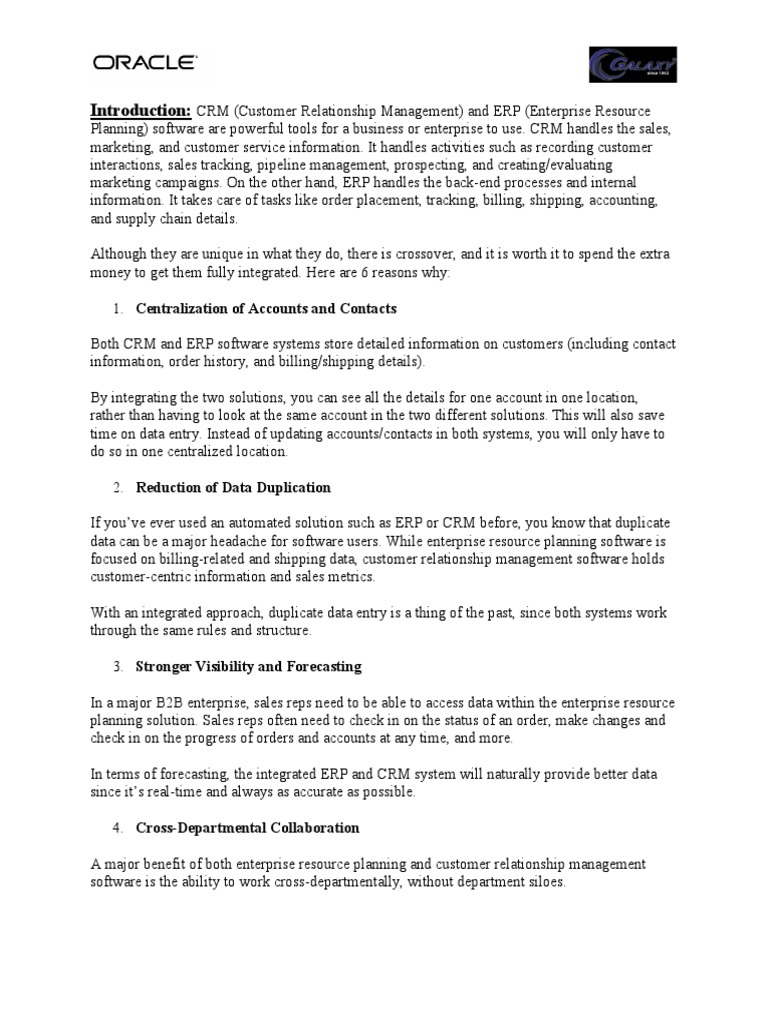 Galaxy (ERP CRM) | PDF | Customer Relationship Management | Enterprise ...