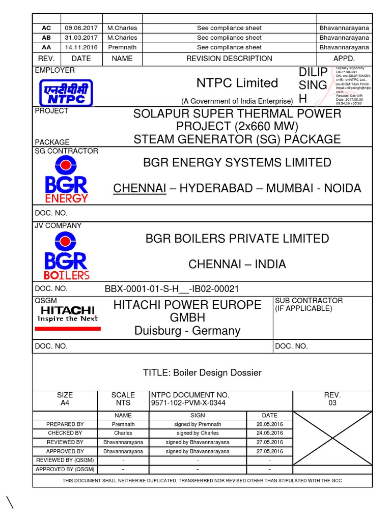 Boiler Design Dossier PDF | PDF | Boiler | Furnace