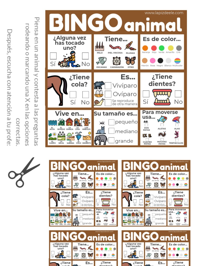 Bingo De Animales Del Zoológico Para Imprimir Zoo Animals Bingo Cards