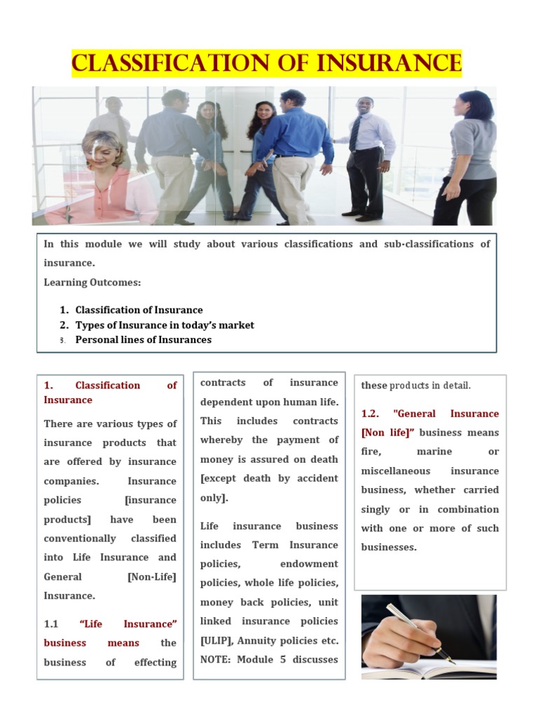 Classification of Insurance | PDF | Vehicles | Insurance