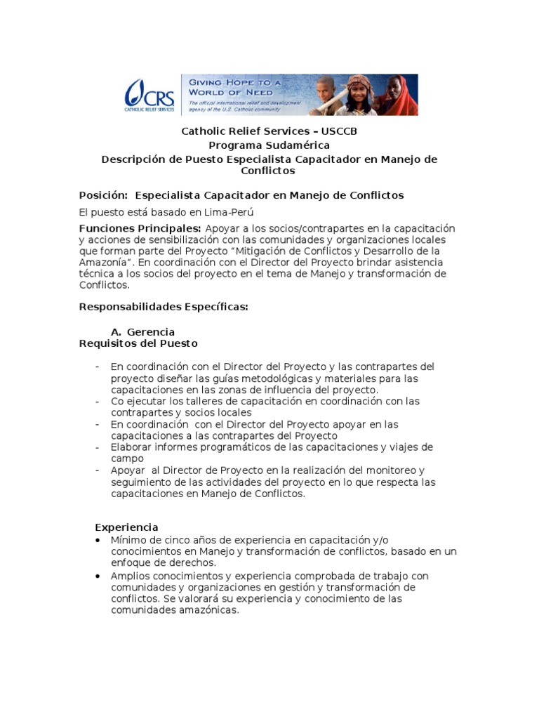 TDR Experto en Conflictos | PDF | Modificación de comportamiento ...