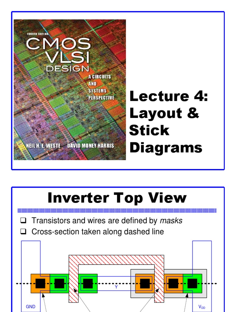 Layout & Stick Diagrams | PDF | Cmos | Digital Electronics