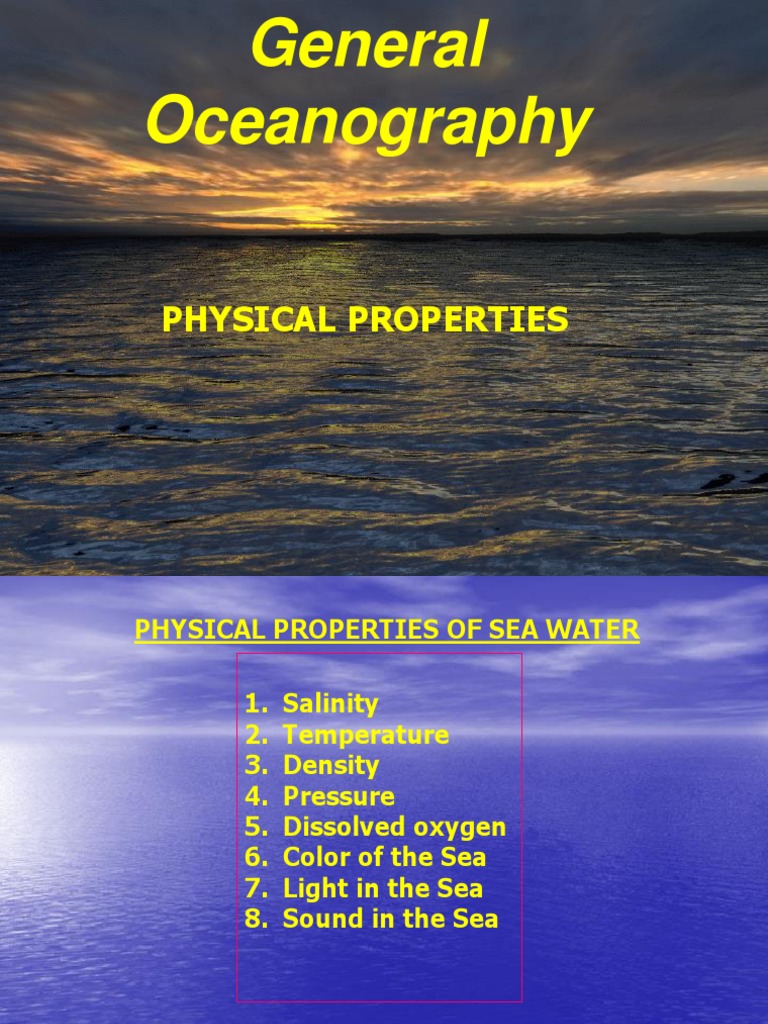 02-General Oceanography | PDF | Sea Surface Temperature | Salinity