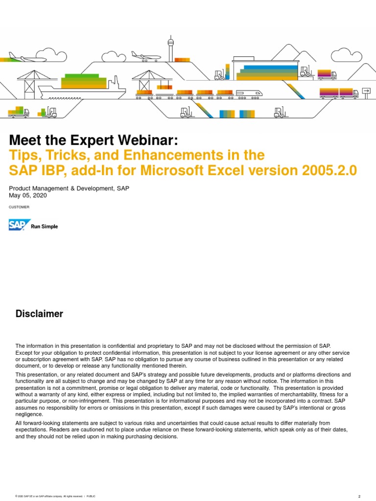 Meet The Expert Webinar:: Tips, Tricks, and Enhancements in The SAP IBP ...