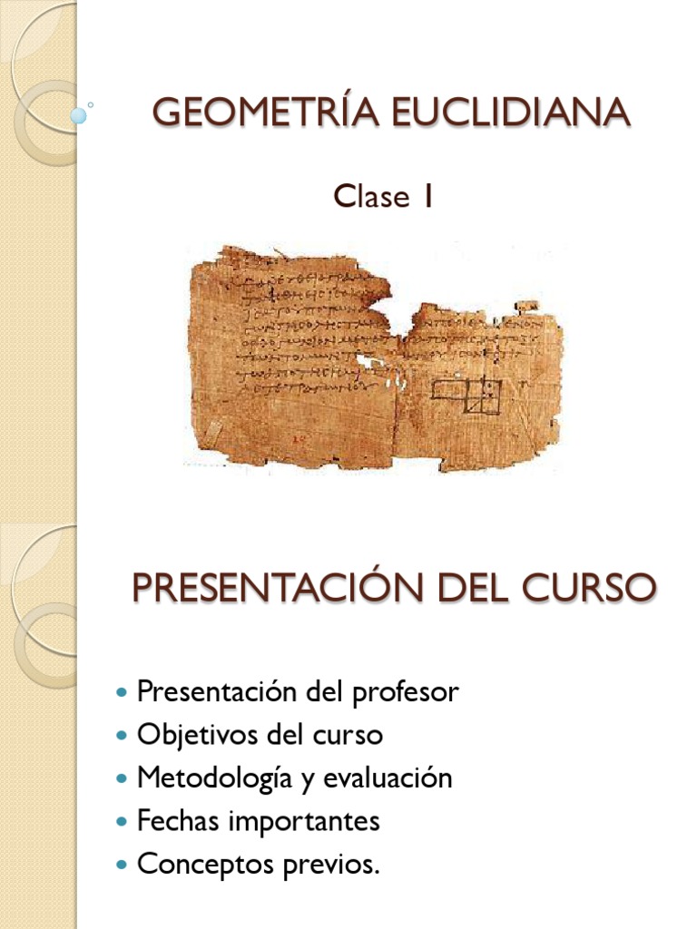 CLASE 1 Geometria Euclidiana | PDF | Prueba matemática | Axioma