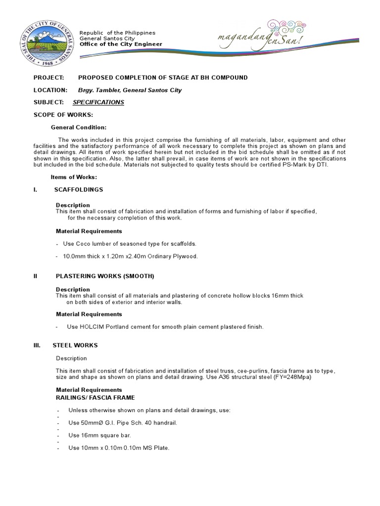 Proposed Completion of Stage at BH Compound Final | PDF | Paint | Rivet