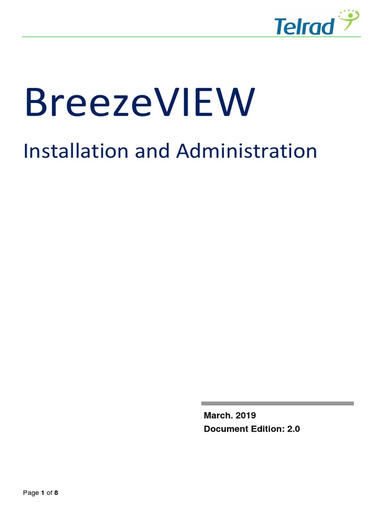 BreezeVIEW - Installation and Administration | PDF | Postgre Sql | Port (Computer Networking)