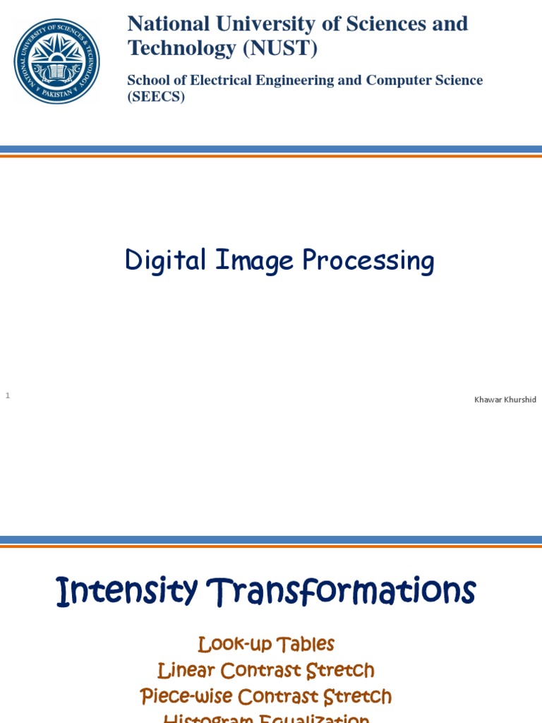 03 Intensity Transformations - PDF | PDF | Power Law | Signal Processing