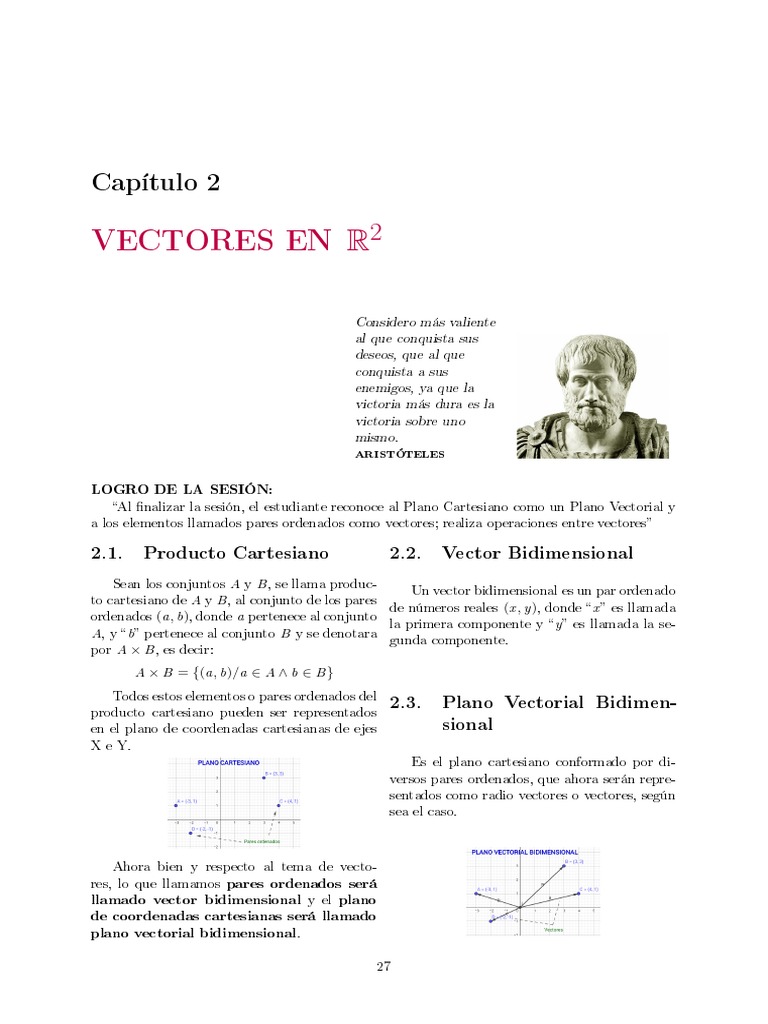 S03.s1+-+PLANO+VECTORIAL VECTORES+EN+R2 PDF | PDF | Vector Euclidiano ...