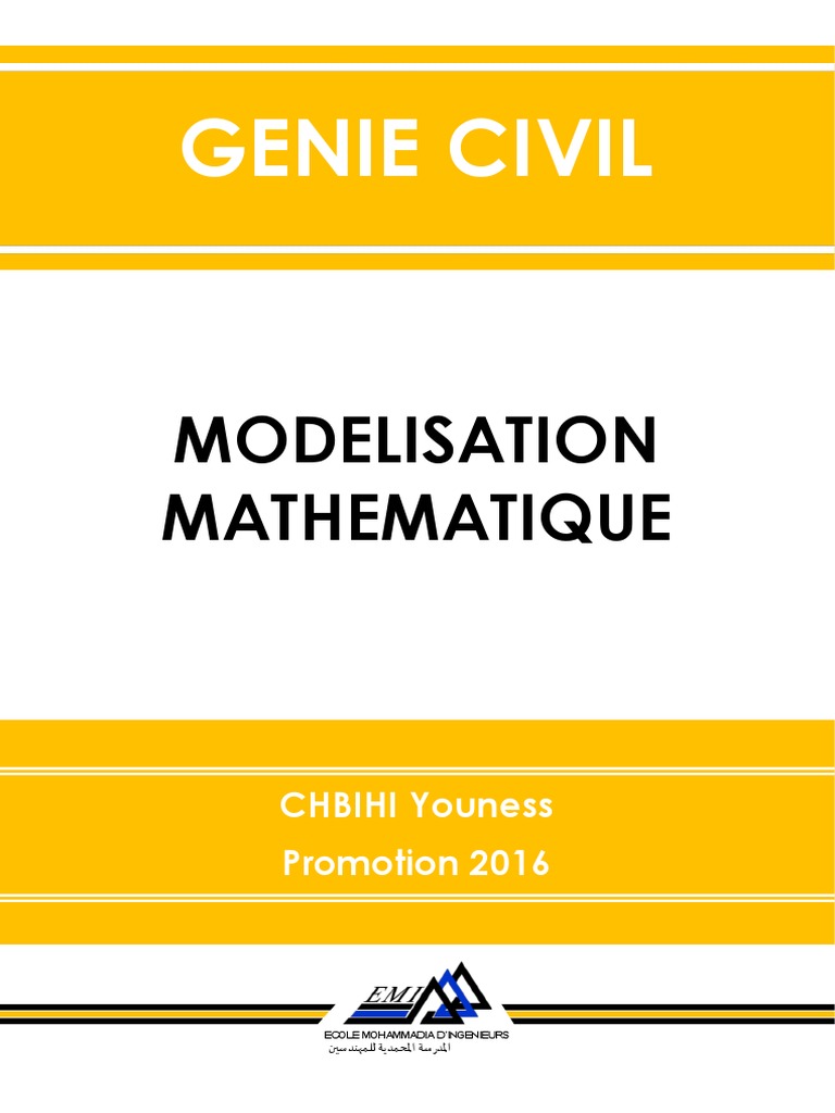 Modélisation Mathématique Cours | PDF | Équations | Transfert thermique
