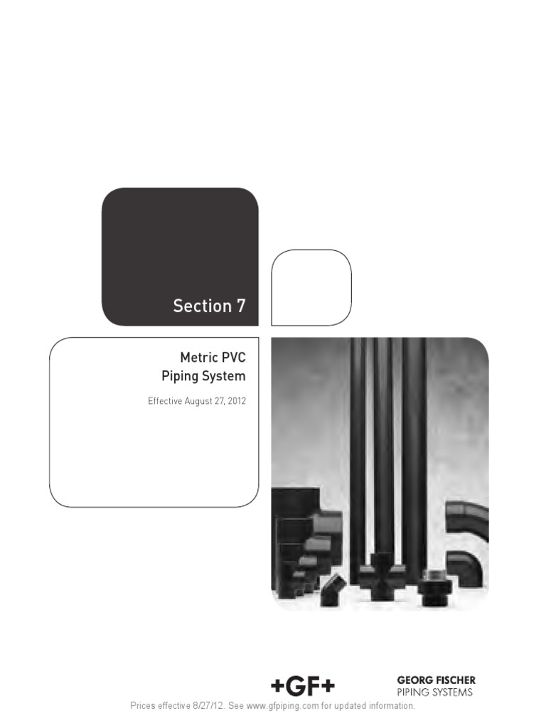 Section 7: Metric PVC Piping System | PDF | Pipe (Fluid Conveyance ...