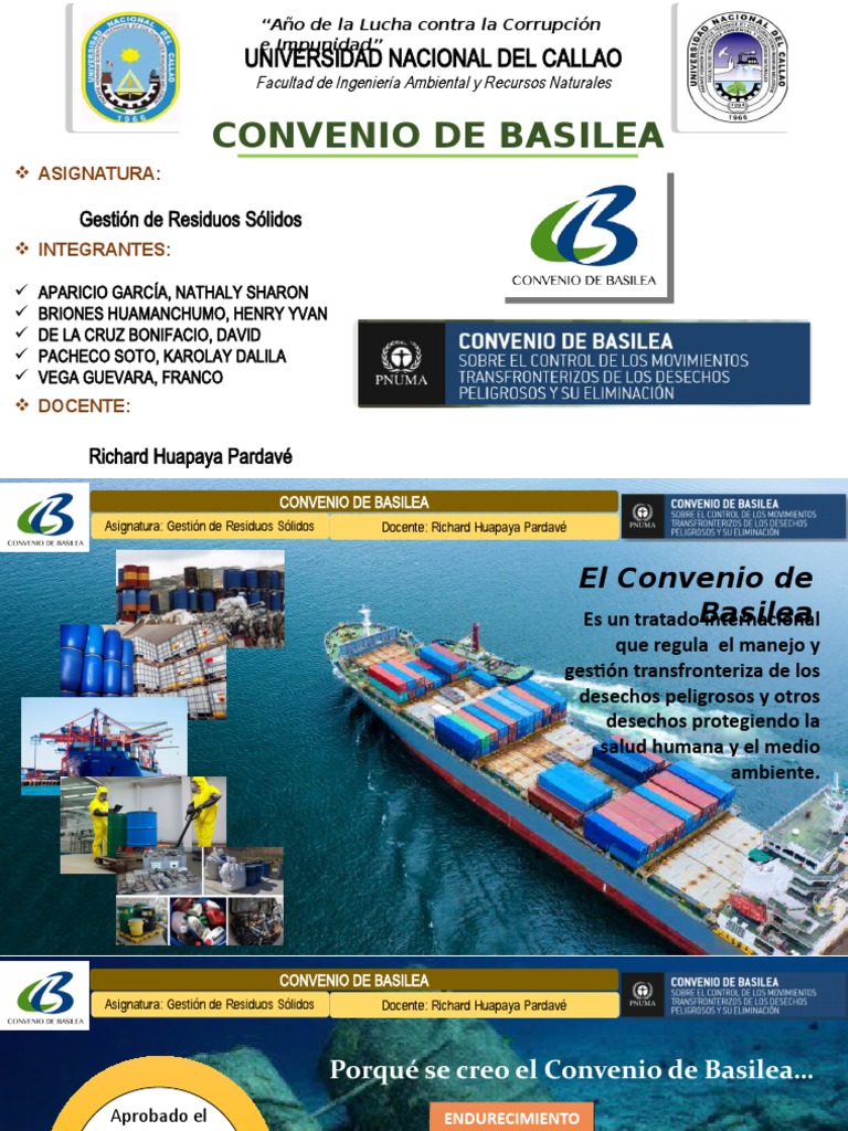 Convenio de Basilea | PDF | Residuos | Cuestiones ambientales