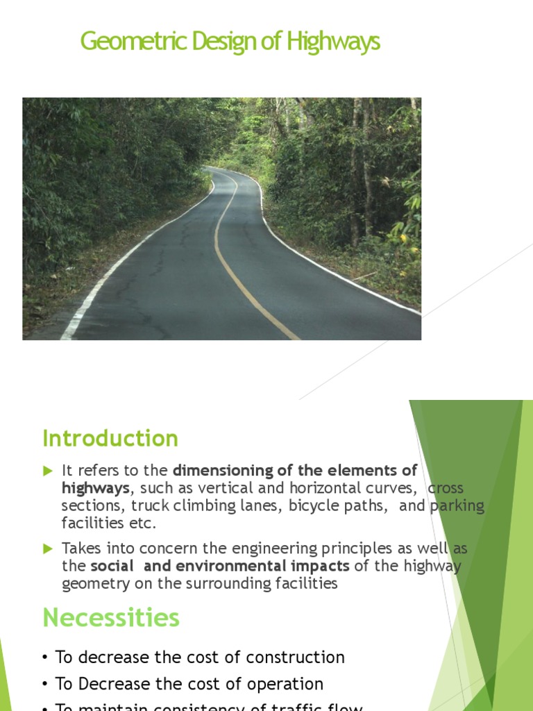 Geometric Design of Highways | PDF | Road | Traffic