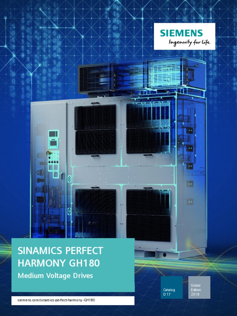 SIEMENS Sinamics Perfect Harmony gh180 Catalog d17 Global 2018 PDF ...