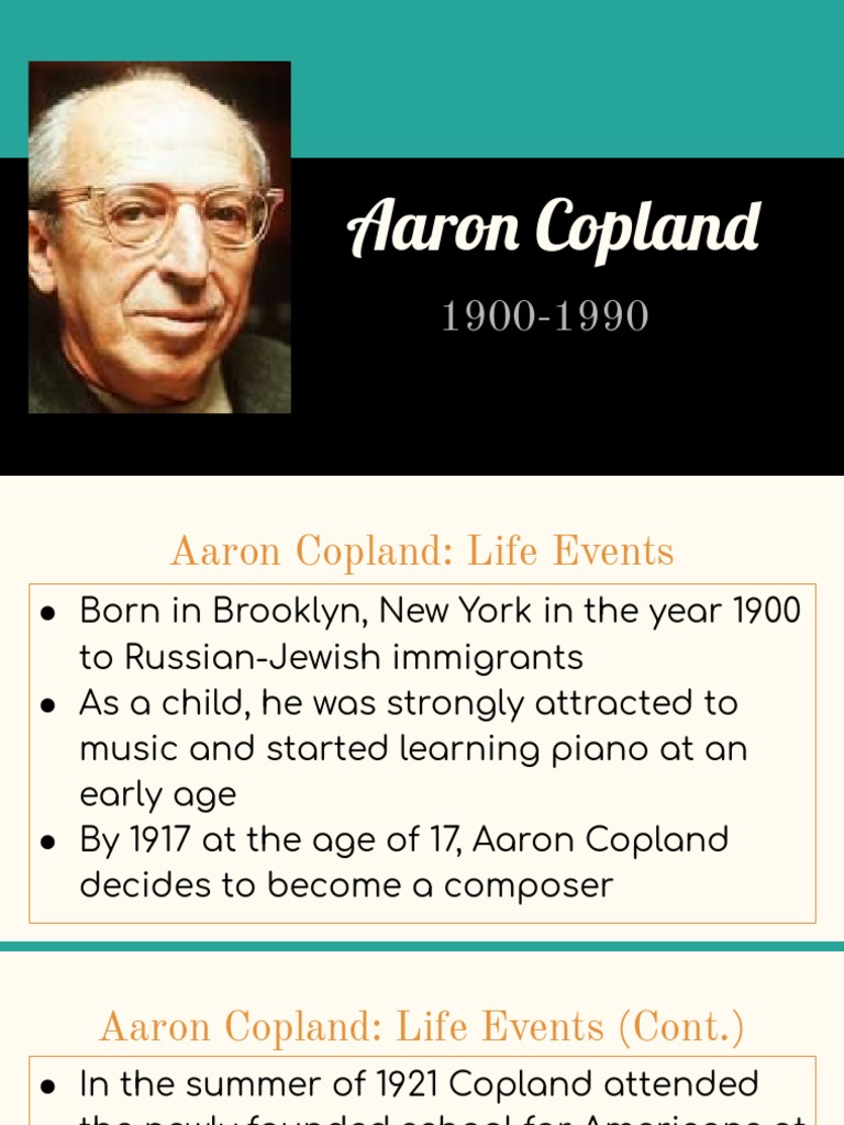 Aaron Copland | PDF | Classical Compositions | Performing Arts