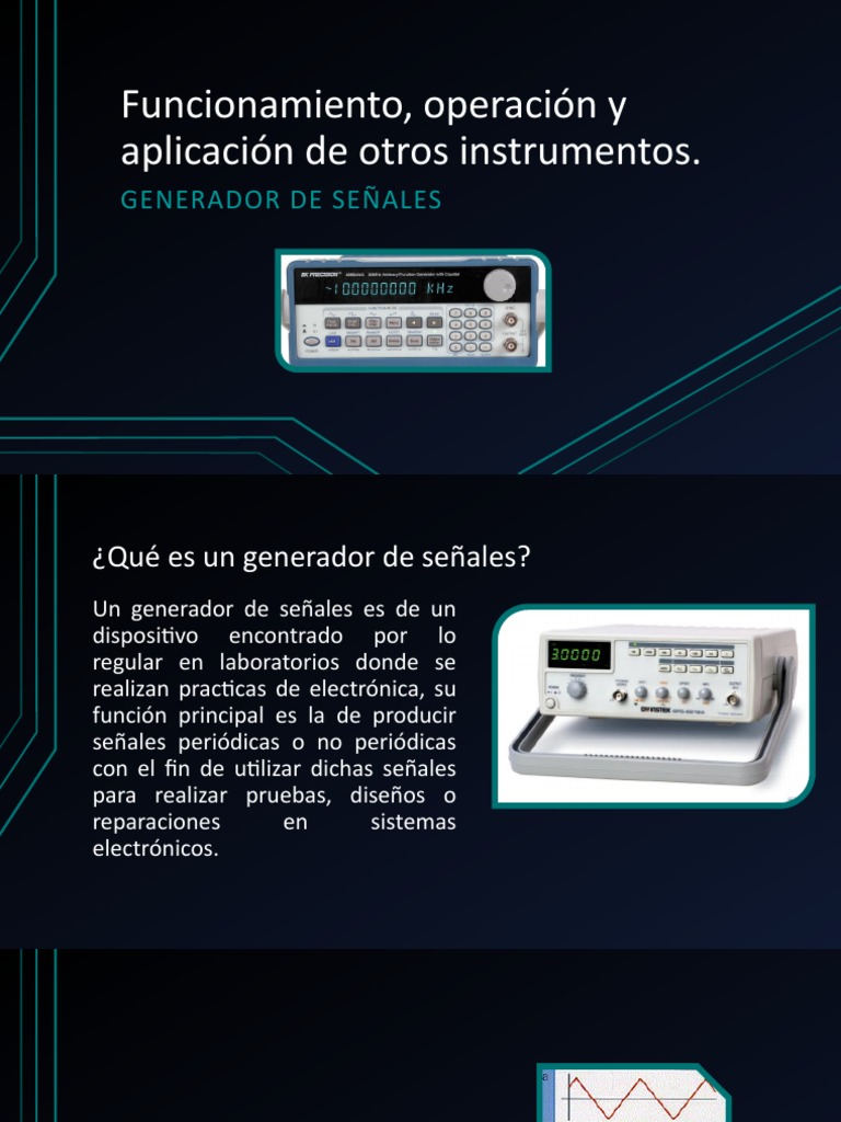 Generador de Señales: Función y Uso | PDF