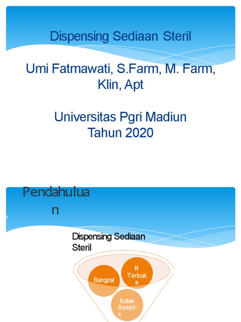 Dispensing Sediaan Steril | PDF