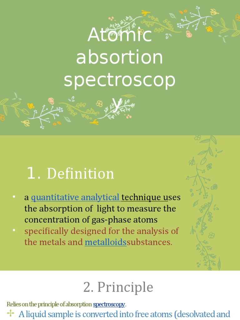 Atomic Absortion Spectroscop y | PDF | Absorption Spectroscopy | Atomic ...
