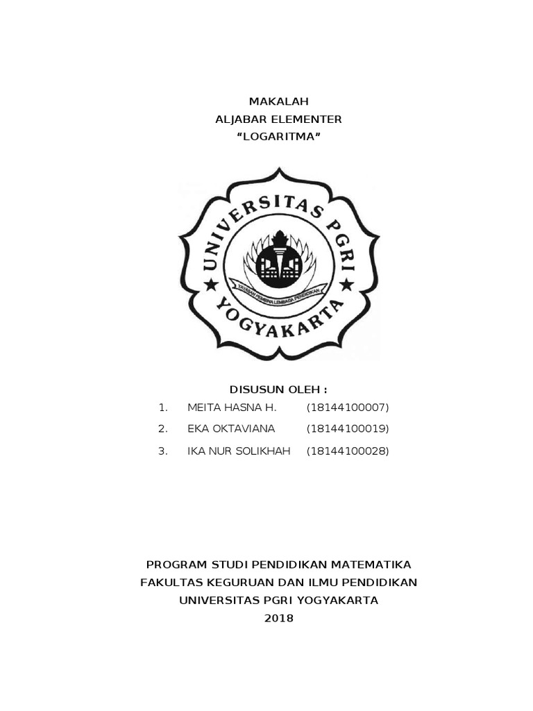 Kelompok 1 (Logaritma) | PDF | Metode & Bahan Ajar | Komputer