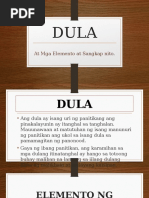 Elemento NG Dula at Uri NG Dula Ayon Sa Paksa o Nilalaman | PDF