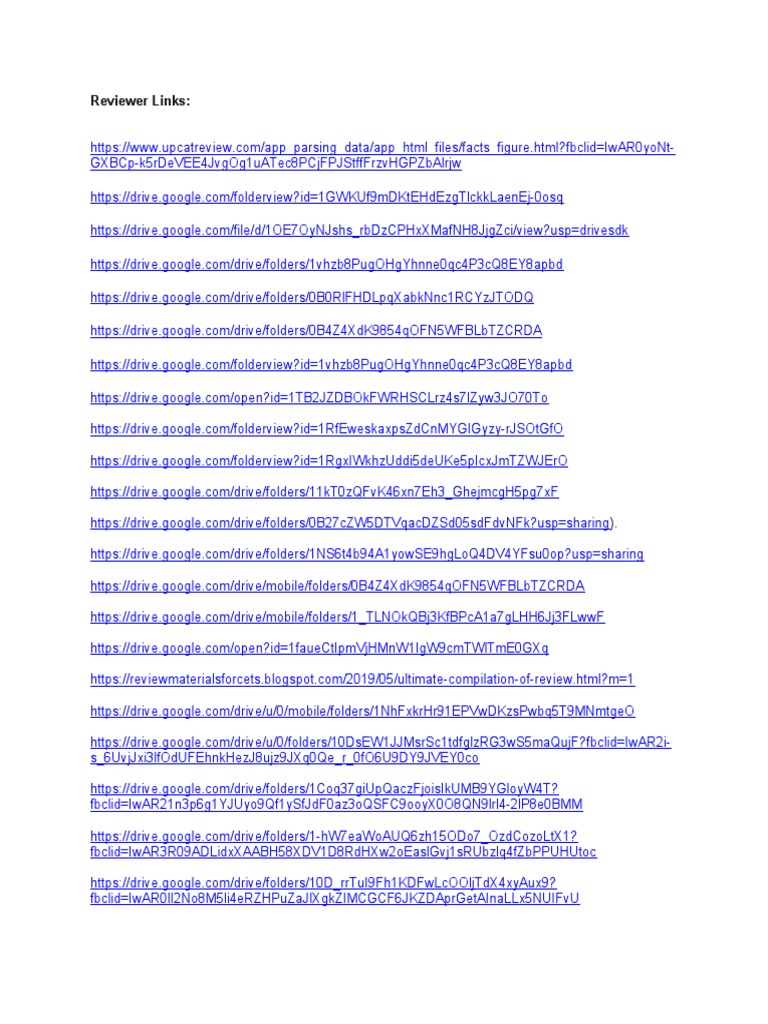 CET Reviewer Links | PDF