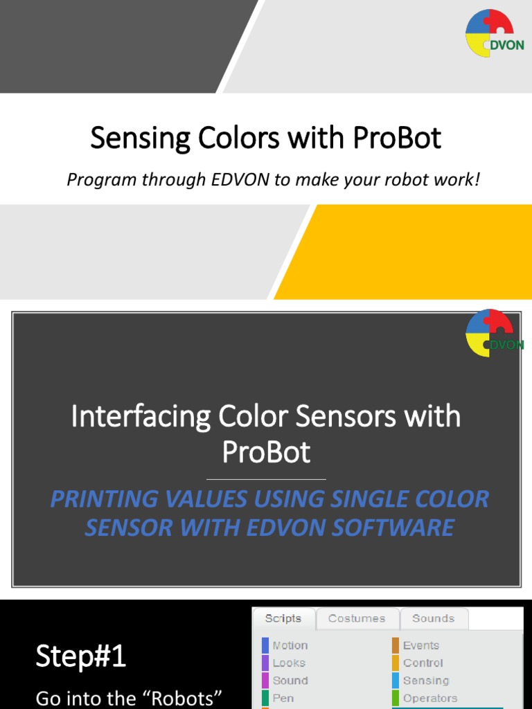 Sensing Colors With ProBot Step 4 - 2 | PDF | Infrared | Computing