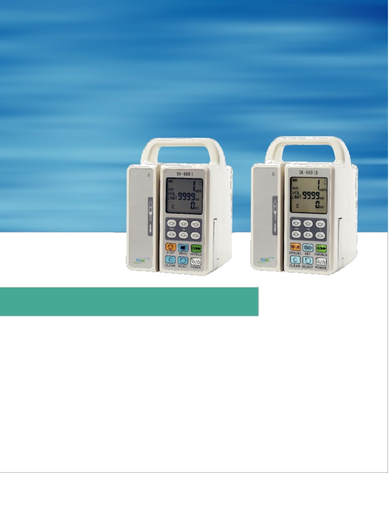 BOMBA INFUSION MINDRAY sk600 PDF | PDF | Intravenous Therapy | Pump