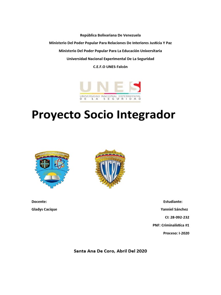 Proyecto Socio Integrador Sanchez Criminalistica | Descargar gratis PDF ...
