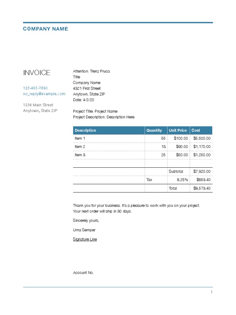 Invoice PDF | PDF
