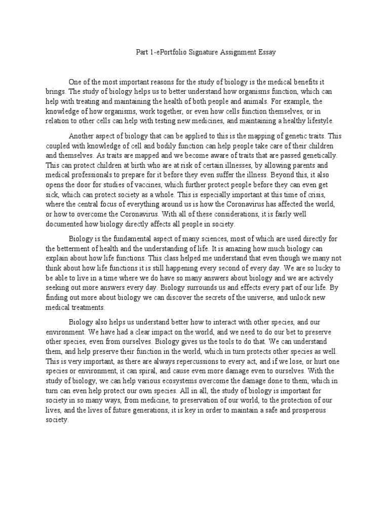 Biology Class-Reflection | Download Free PDF | Biology | Science