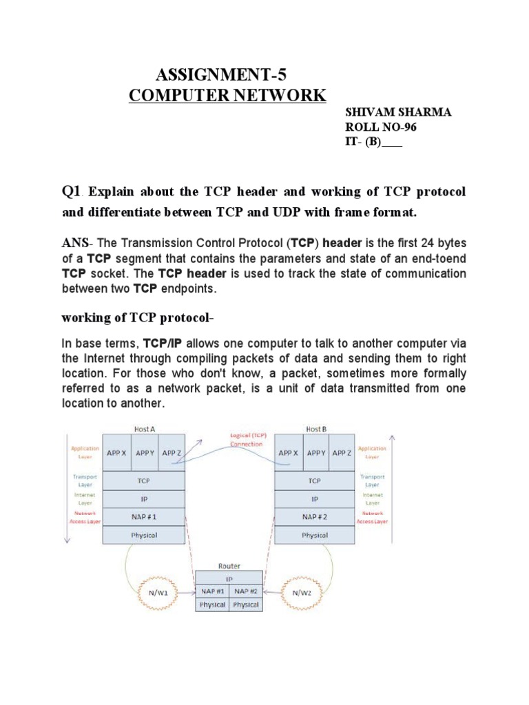 Assignment - 3 | PDF | Transmission Control Protocol | Quality Of Service