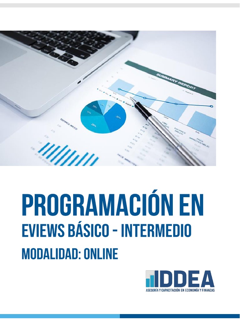 B - Programación en Eviews Básico Intermedio PDF | PDF | Econometría | Métodos matemáticos y ...