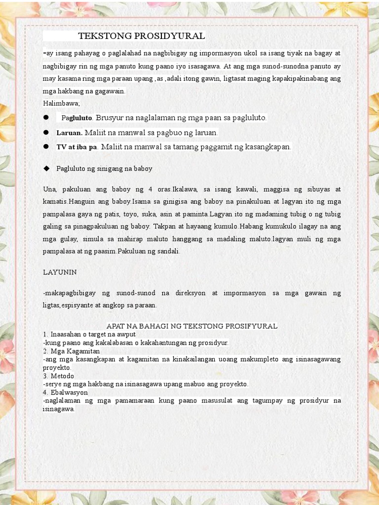 Tekstong Prosidyural | PDF