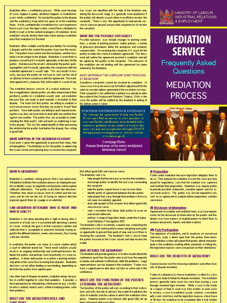 Mediation Process Pdf Mediation Virtue