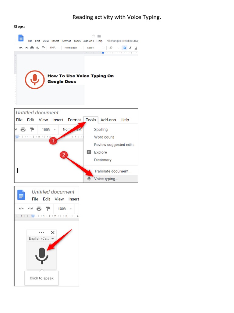 How To Use Voice Typing | PDF