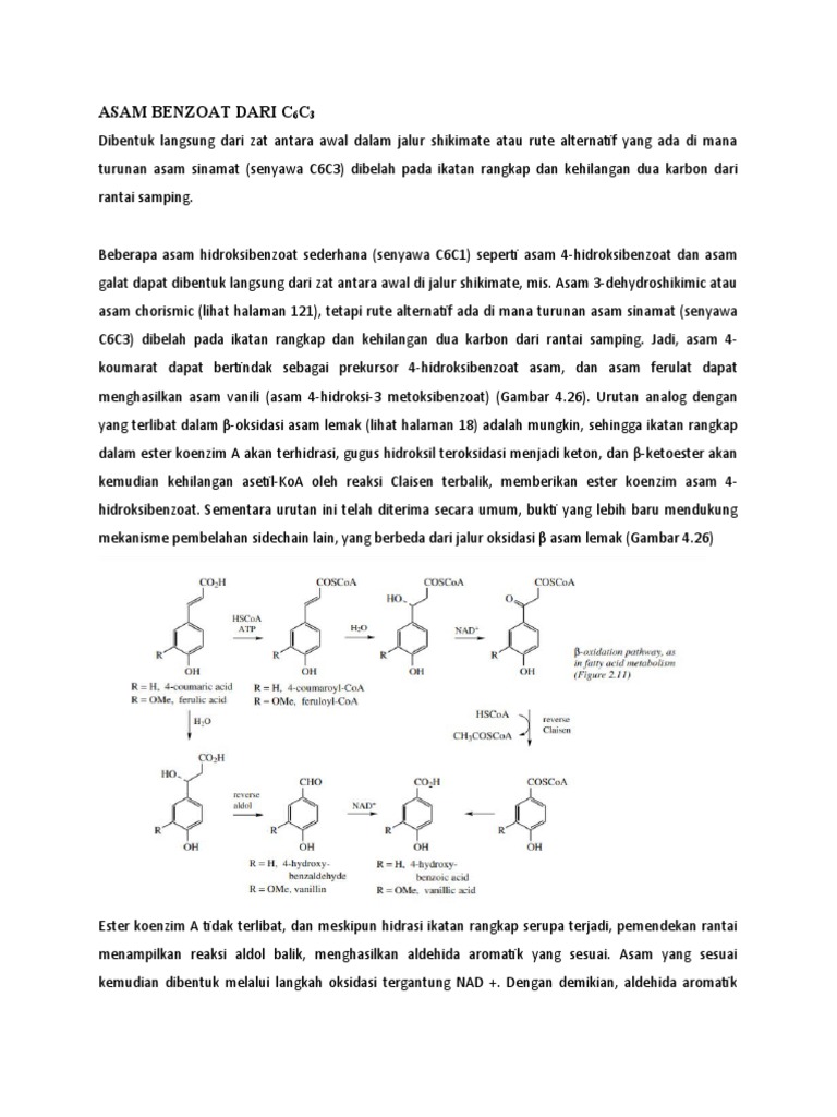 Asam Benzoat Dari C6C3 | PDF | Sains & Matematika