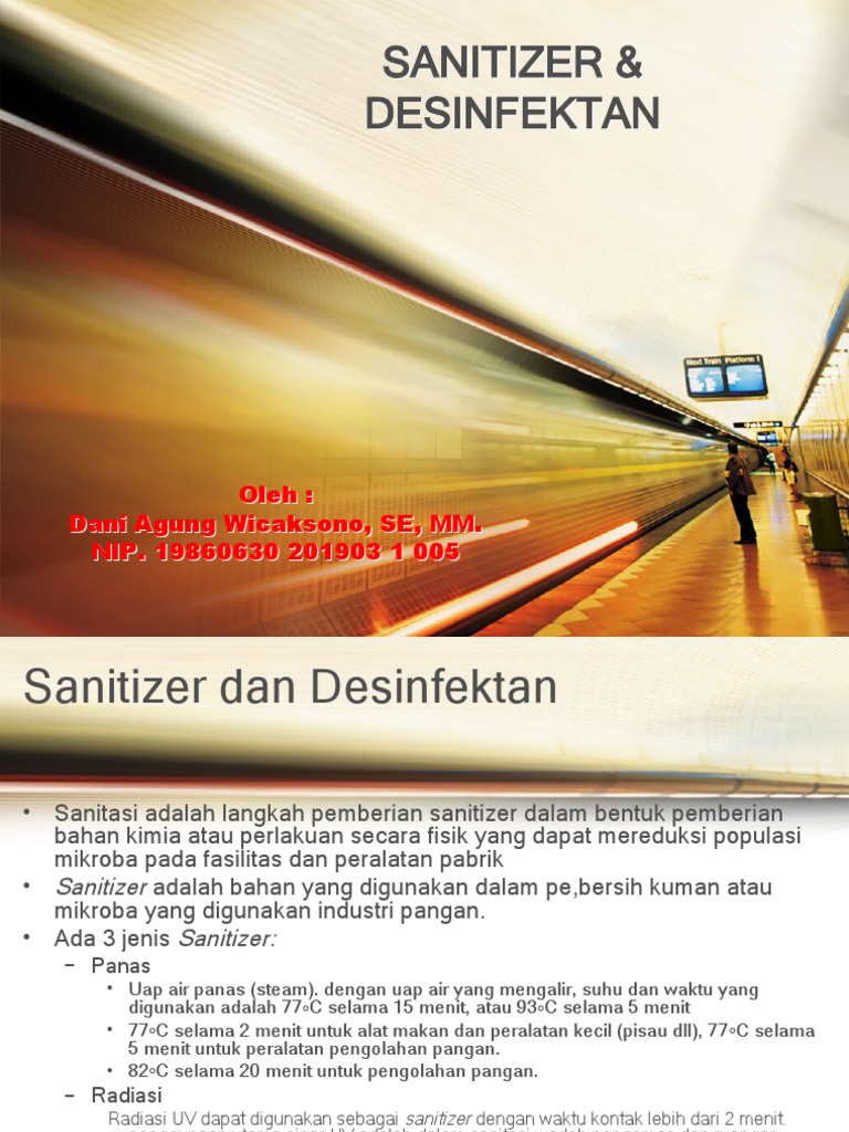 4 - Sanitizer Dan Desinfektan | PDF