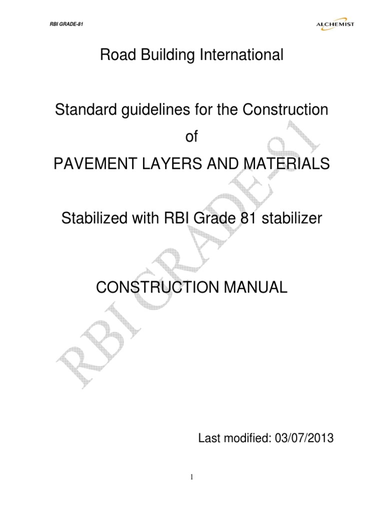 Pavement Stabilization Guide | PDF | Construction Aggregate | Road