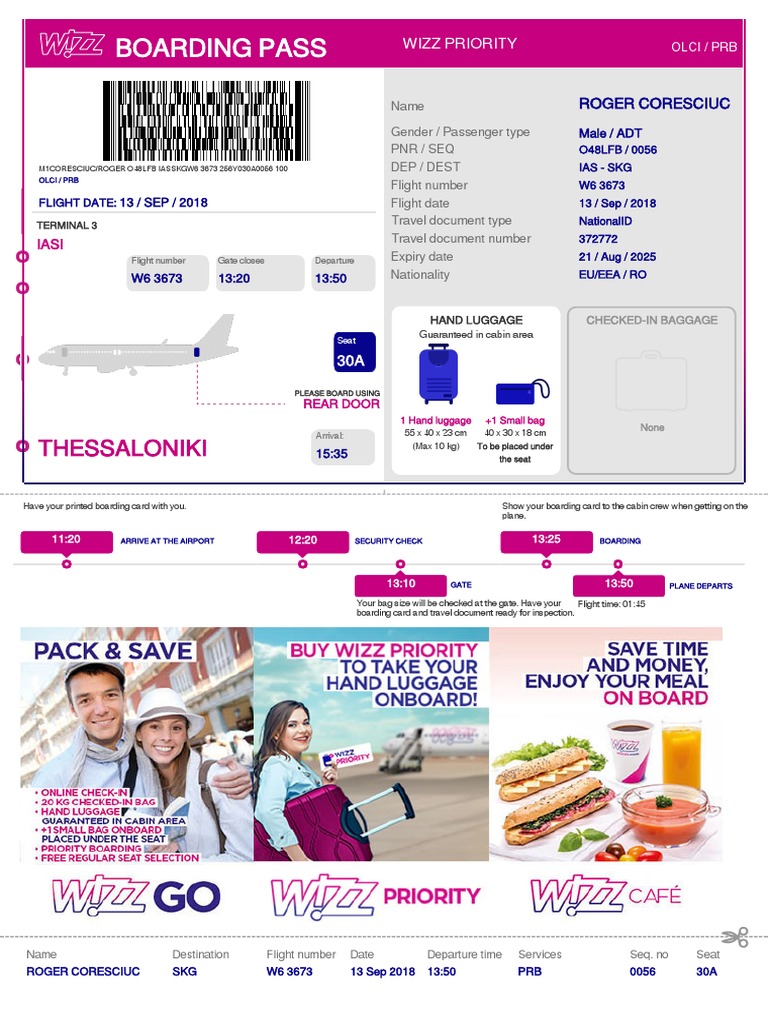 BoardingCard 177526764 IAS SKG | PDF | Baggage | Aviation Accidents And ...