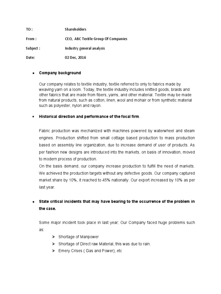 Case Study Pdf Textiles Yarn