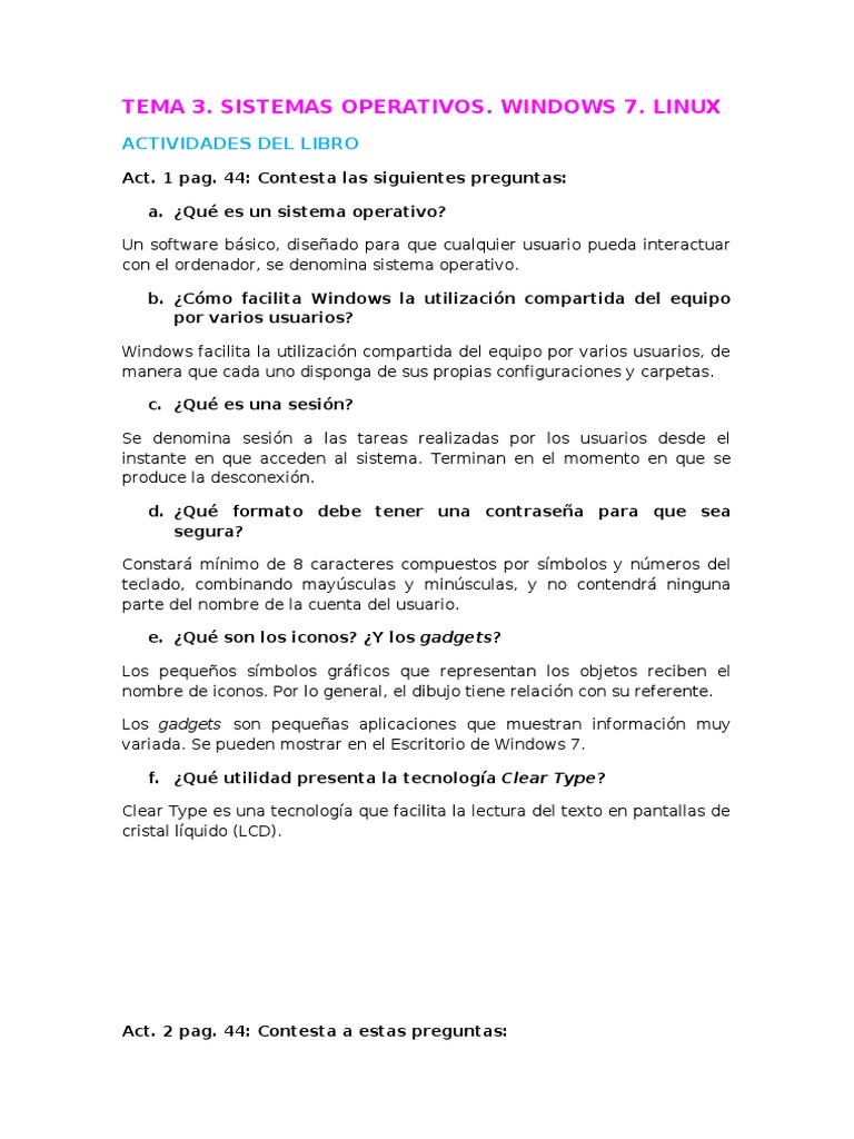 Tema 3 | PDF | Windows 7 | Microsoft Windows